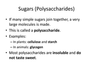 Lesson 19 unit 4 – biological molecules | PPTX
