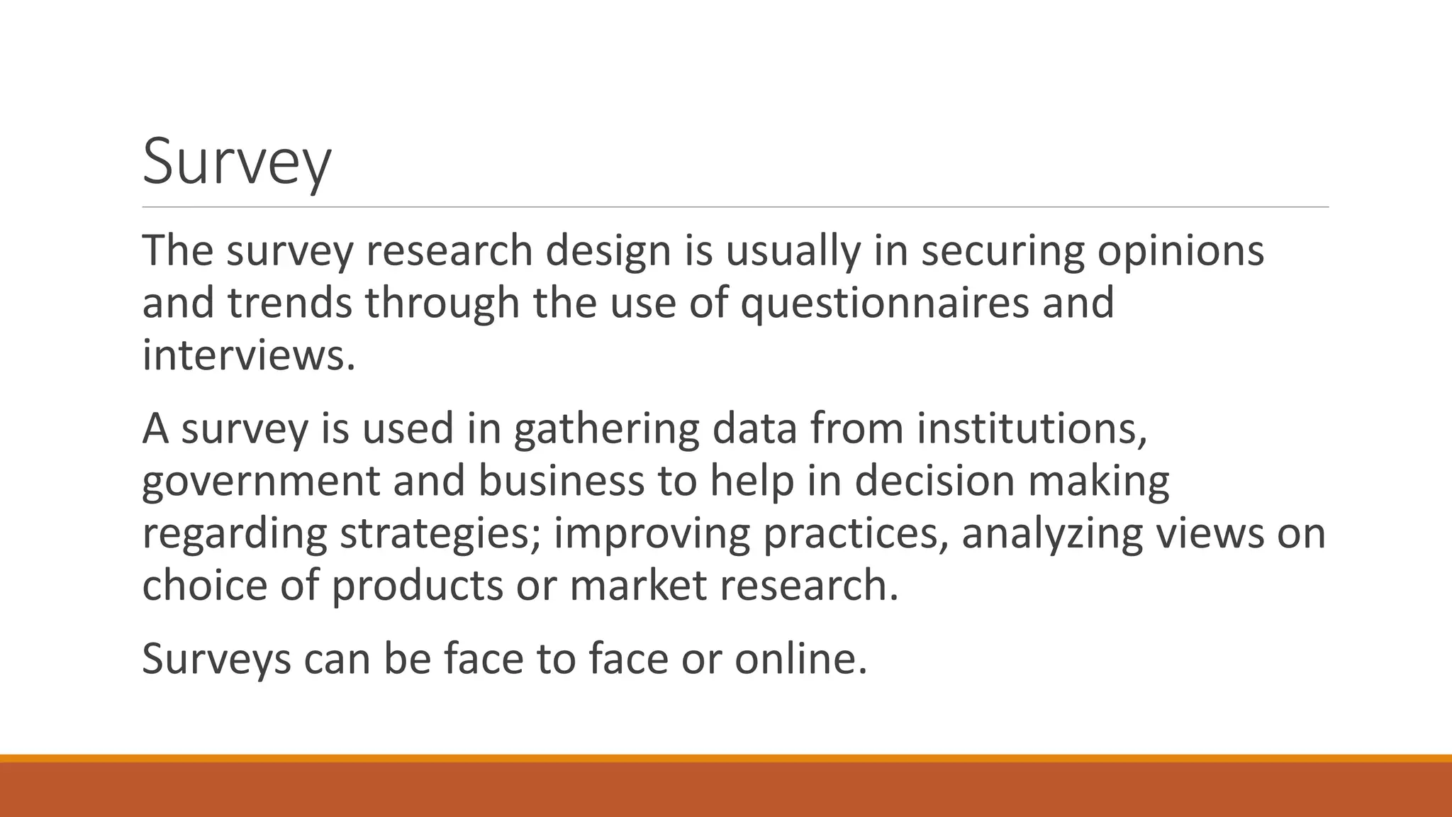 Lesson 19 choosing an appropriate research design | PPTX