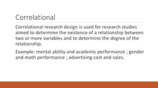 Lesson 19 choosing an appropriate research design | PPTX