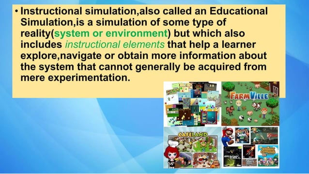 Lesson 19: Simulation Instructional Educational Games | PPTX