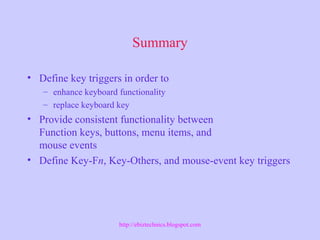 Oracle Forms- key triggers | PPT