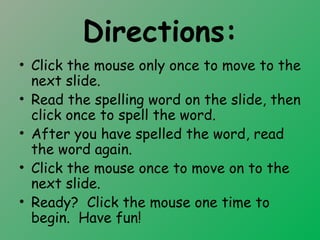 Lesson 19 spelling powerpoint | PPT