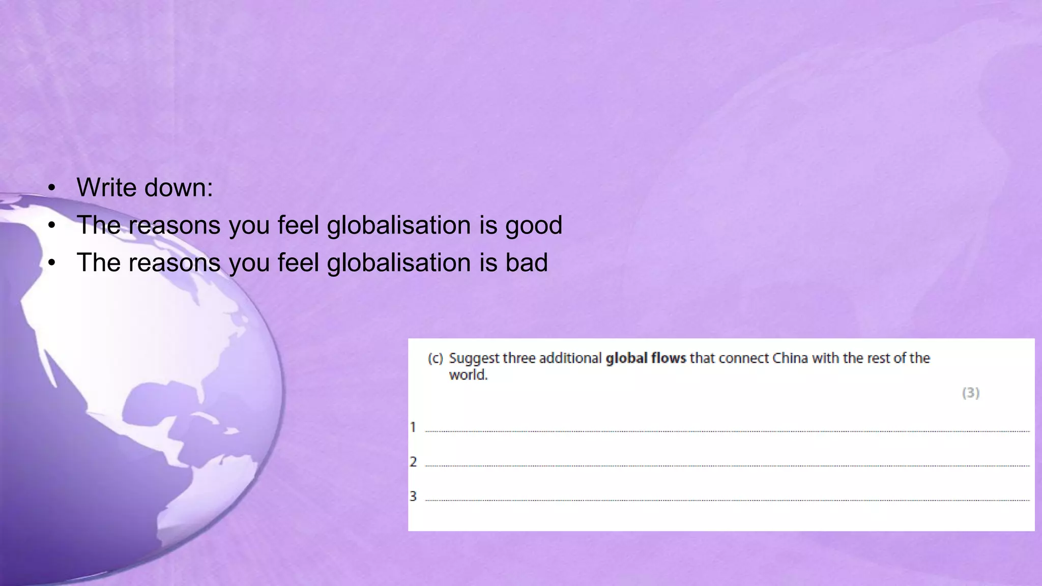 Lesson 1a & 1b introduction to globalisation | PPT