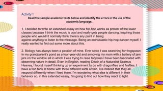 Lesson 1 academic text | PPTX