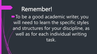 EAPP Lesson One: ACADEMIC TEXTS STRUCTURE.pptx | Homework and Study ...