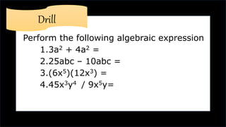 Lesson 1 addition and subtraction of radicals | PPTX