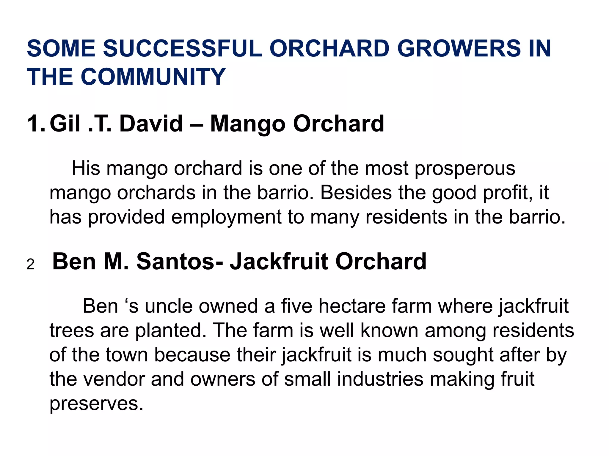 IMPORTANCE AND BENEFITS DERIVED FROM PLANTING AND FRUIT TREES | PPT