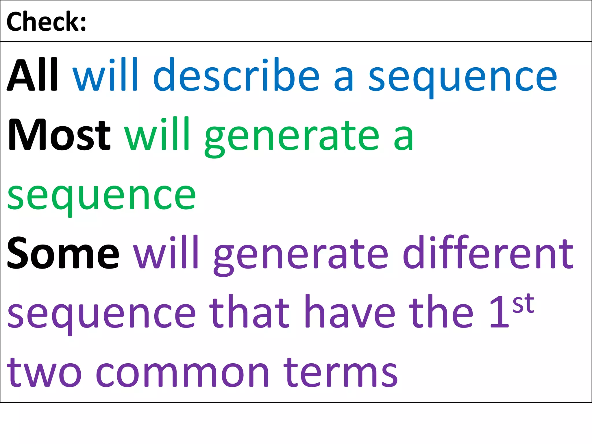 Lesson 1 algebra 1 number sequences basic | PPTX