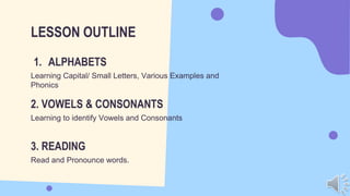 Lesson 1 alphabets [autosaved] | PPT