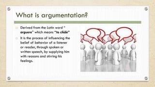Lesson 1 and 2 Speech with Argumentation and Debate.pptx