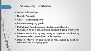 Araling Panlipunan 6- Ang Lokasyon at Teritoryo ng Pilipinas | PPTX