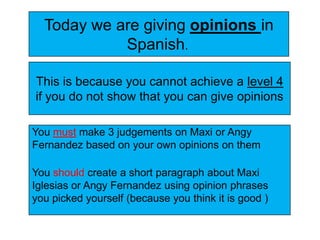 Lesson 1a reinforcing opinions | PPTX