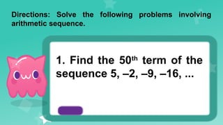 LESSON #1 ARITHMETIC SEQUENCE GRADE 10. | PPTX