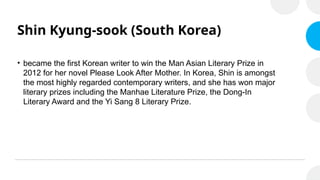 Some Representative texts and authors from Asia | PPTX