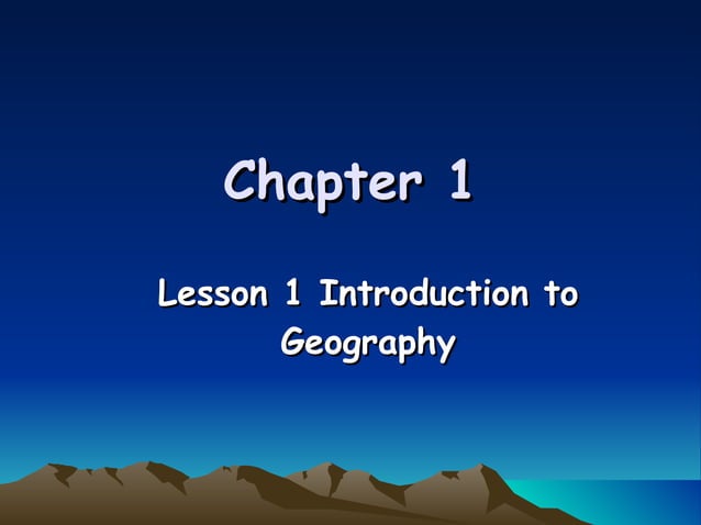 Gr 6 Unit 1 Chap 1 Lesson 1 MYP PPT | PPT | Geography | Science