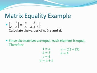 Lesson 1B - Graphs and equality | PPTX