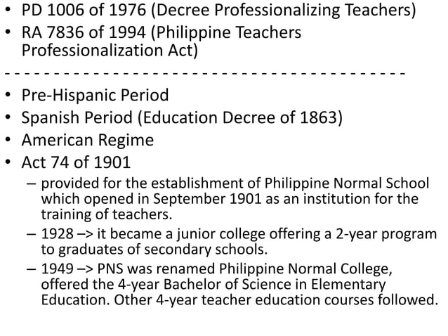 Lesson 1b - Historical Dev't. of Teaching in the Phil..pptx