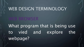 Lesson 1 basic web concept | PPTX