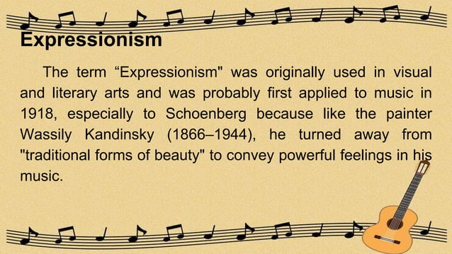 EXPRESSIONISM MUSIC | PPTX | Classical Music | Music