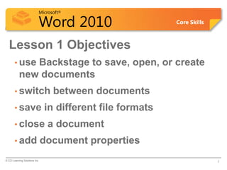 Word Lesson 1B powerpoint | PPTX | Desktop Publishing | Computer ...