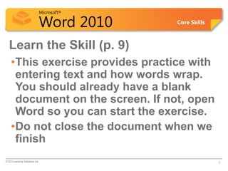 Word Lesson 1B powerpoint | PPTX | Desktop Publishing | Computer ...