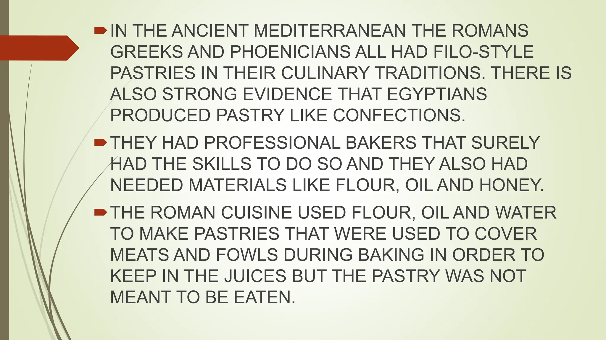 BREAD AND PASTRY HISTORY POWERPOINT 5 PAGES | PPTX