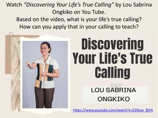 Lesson 1c - Teaching as a Vocation and Mission.pptx