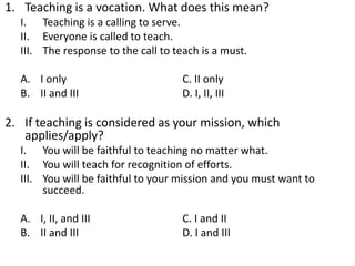 Lesson 1c - Teaching as a Vocation and Mission.pptx