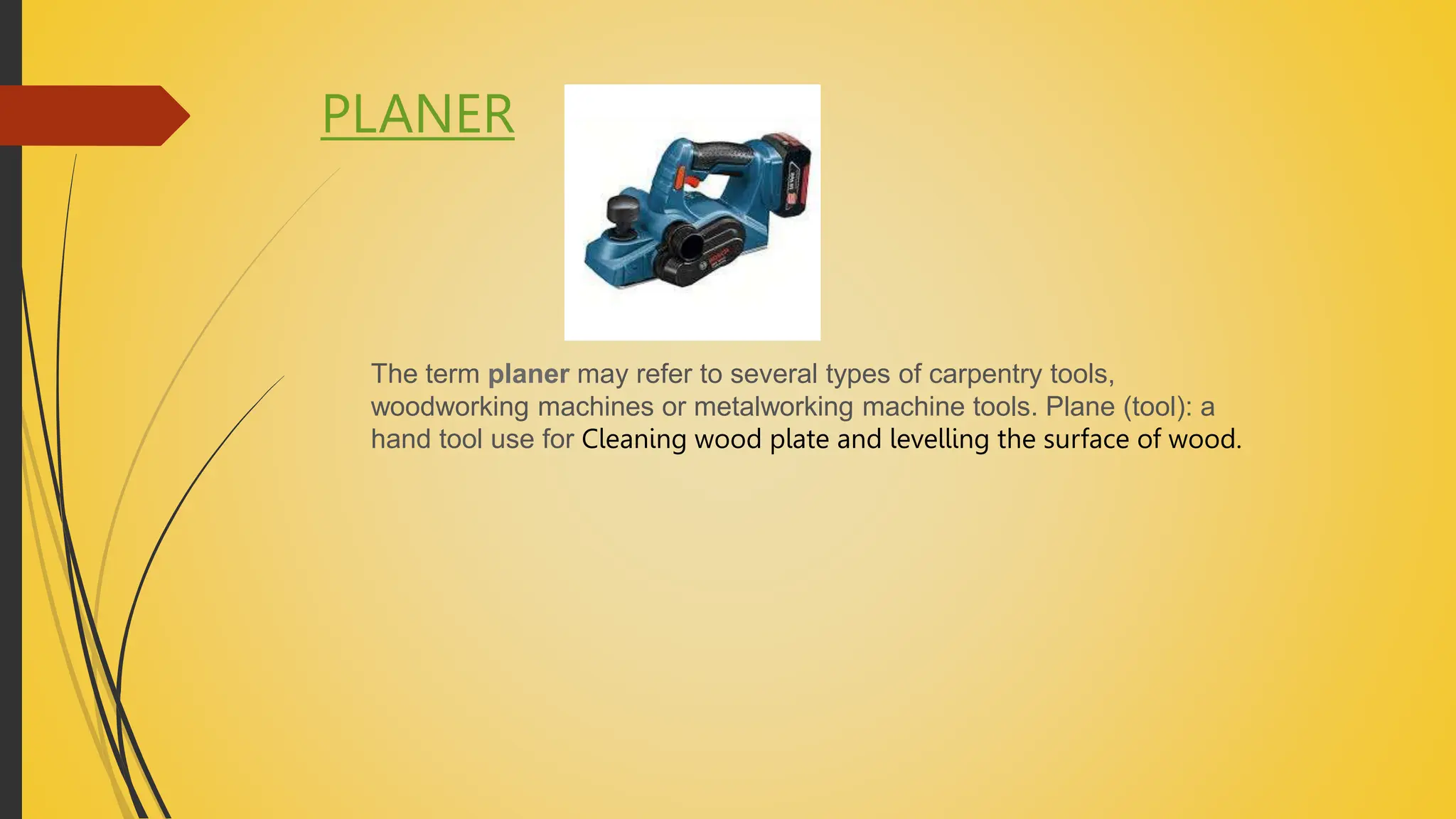 Lesson 1 inCarpentry tools and equipment. | PPT
