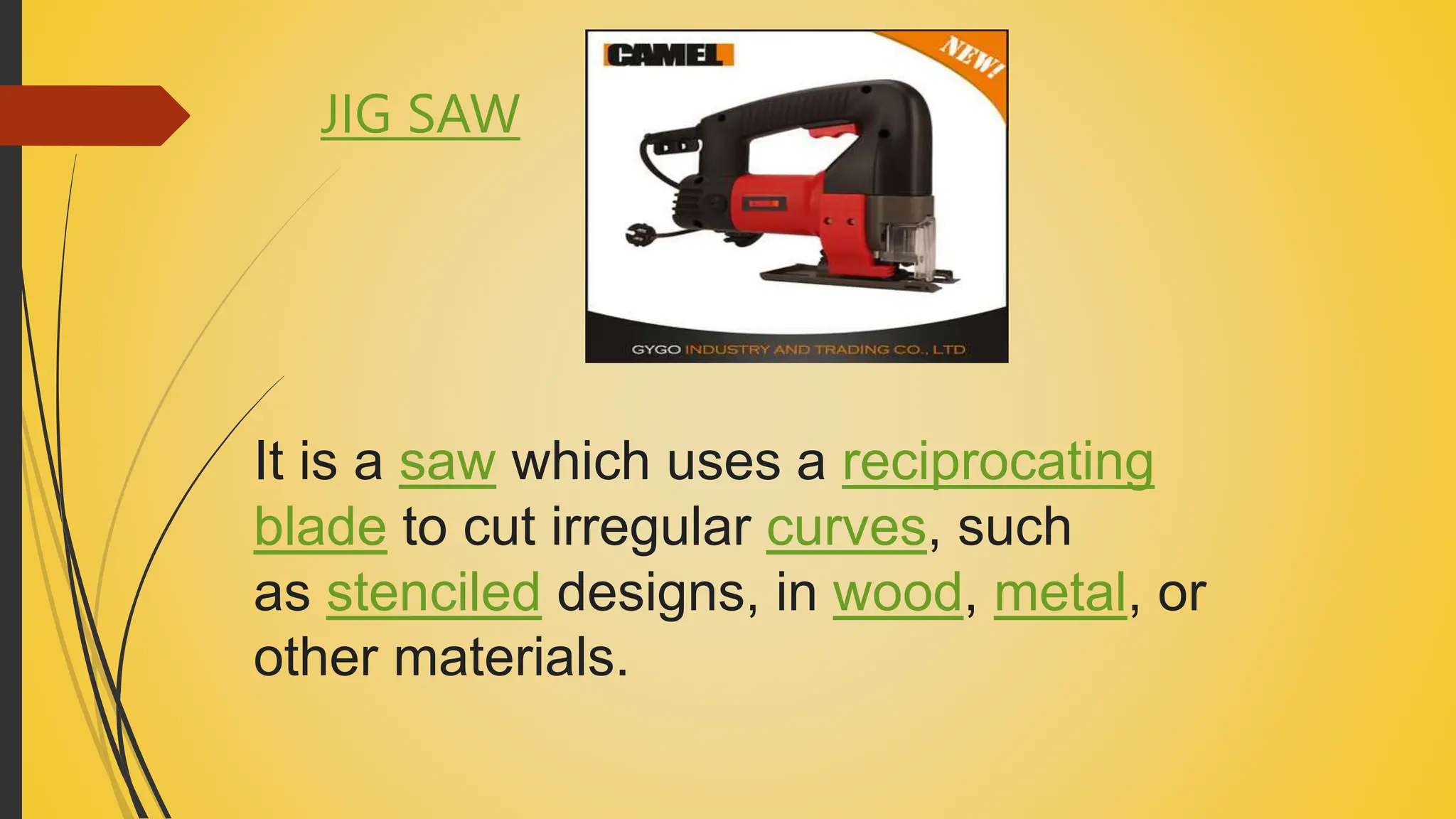 Lesson 1 inCarpentry tools and equipment. | PPT