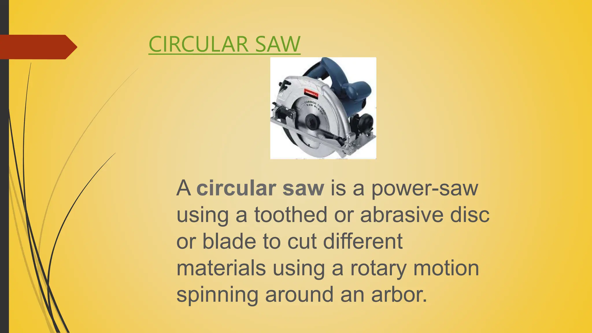 Lesson 1 inCarpentry tools and equipment. | PPT