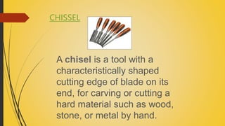 Lesson 1 inCarpentry tools and equipment. | PPT