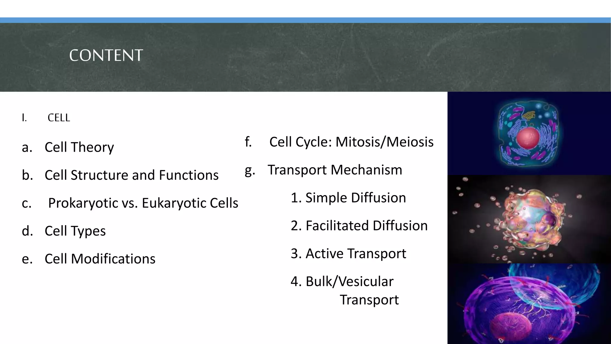 General Biology 1 - Lesson 1: Cell (structure,function, and theory) | PPTX