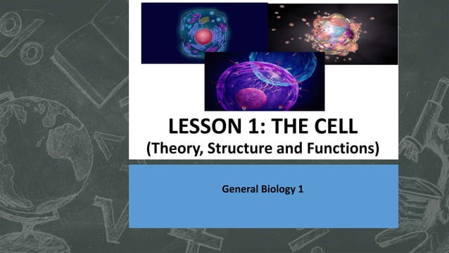 General Biology 1 - Lesson 1: Cell (structure,function, and theory ...