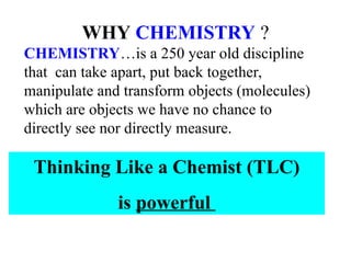 Lesson 1: Introduction to Chemistry 1111 | PPT