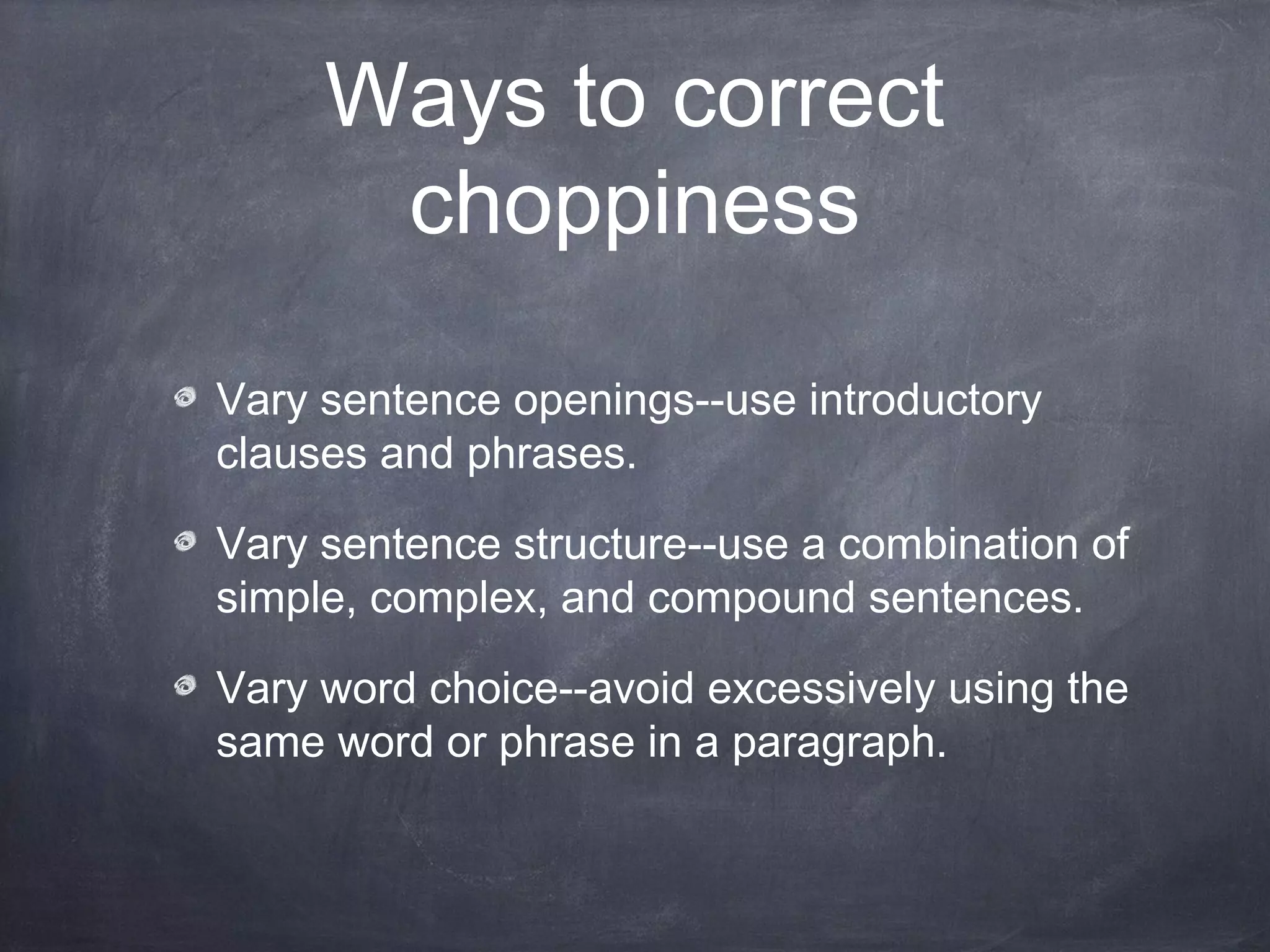 Lesson #1 choppiness | PPT