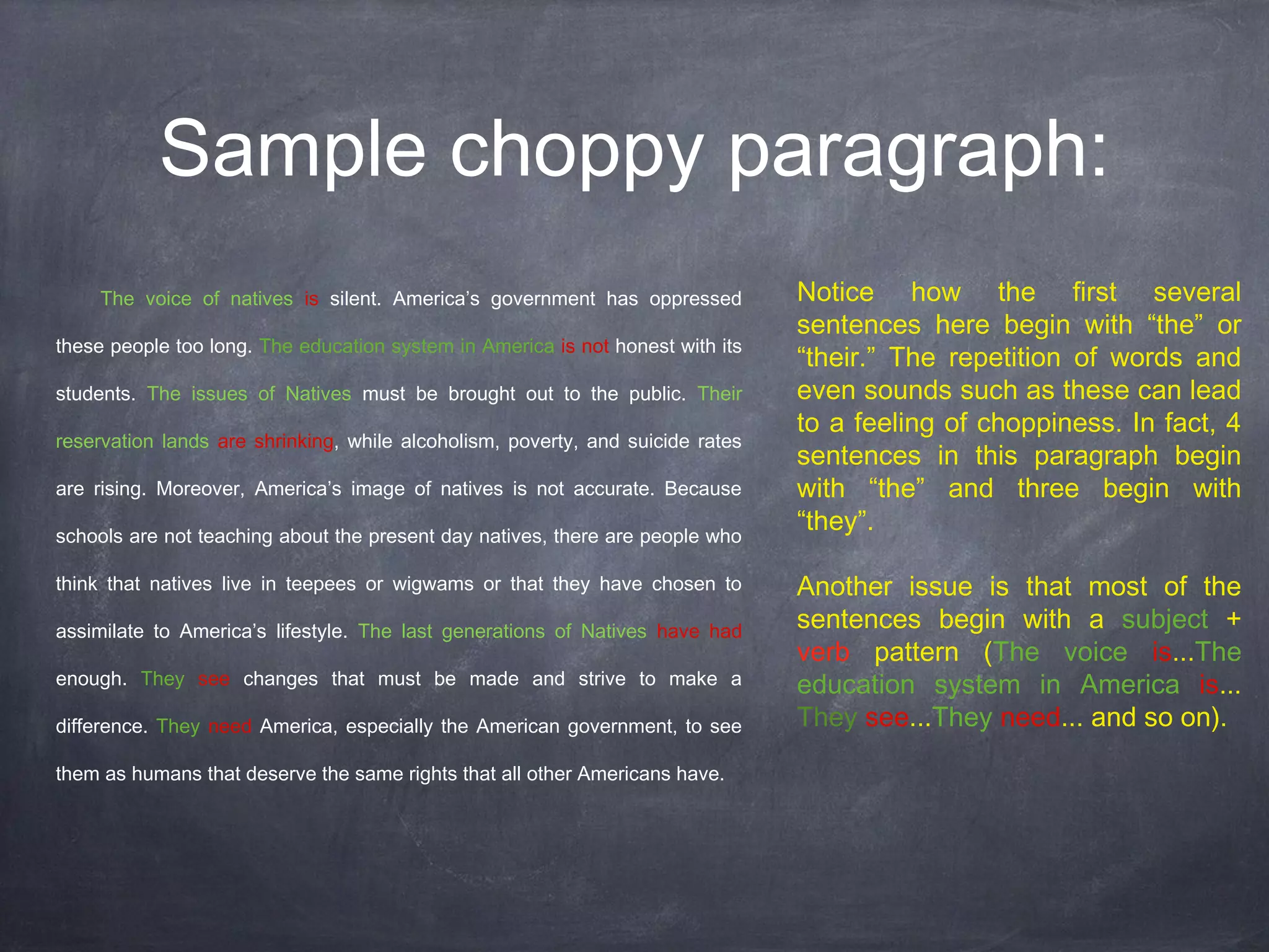 Lesson #1 choppiness | PPT