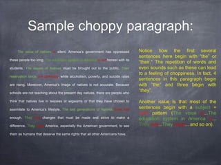 Lesson #1 choppiness | PPT