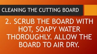 CLEANING AND SANITIZING KITCHEN TOOLS AND EQUIPMENT | PPTX