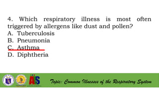 LESSON 1 Common Illnesses of the Respiratory System.pptx
