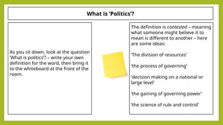 Lesson 1 Course Introduction.pptx uk as level politics | PPTX