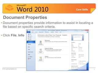 Word Lesson 1C PPT | PPTX