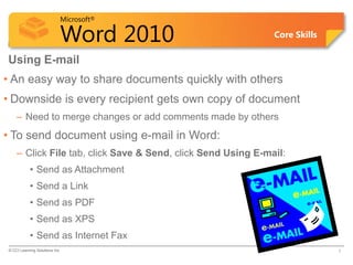 Word Lesson 1C PPT | PPTX