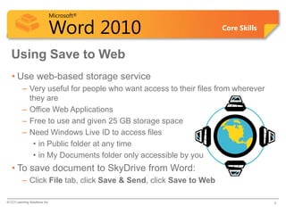 Word Lesson 1C PPT | PPTX