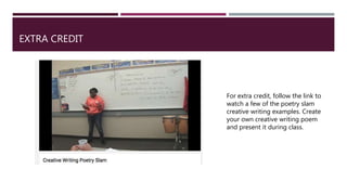 Lesson 1 creative writing | PPTX