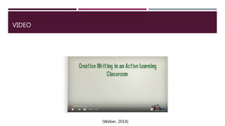 Lesson 1 creative writing | PPTX | Arts and Crafts | Hobbies & Interests