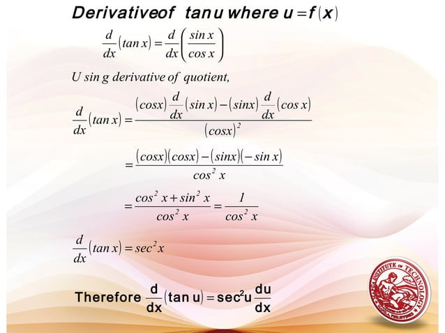 Lesson 1 derivative of trigonometric functions | PPT