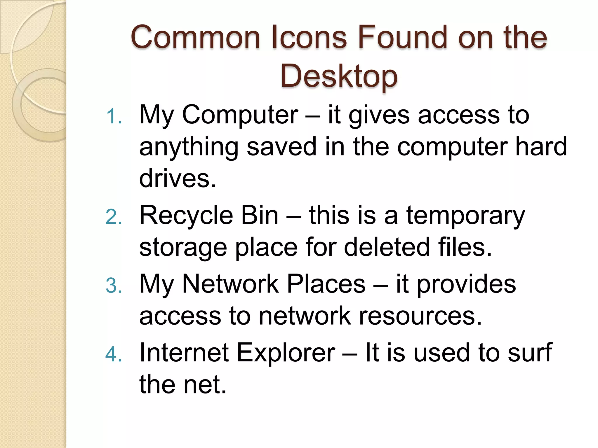 Lesson 1 desktop (grade 1) 4th qtr | PPTX