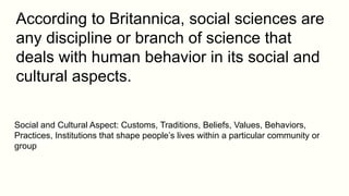 Lesson 1_ Definition of Applied Social Sciences | PPTX