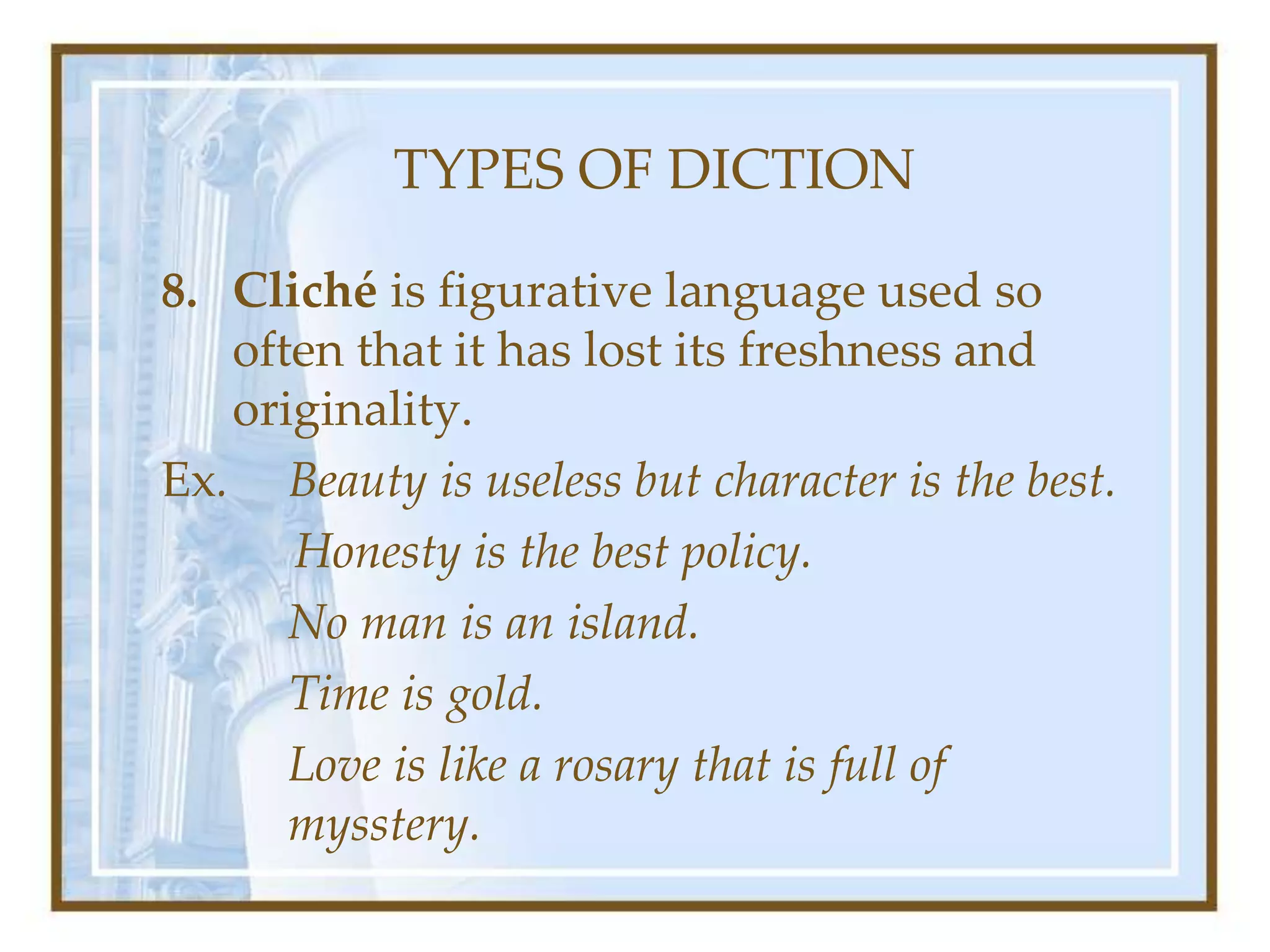 Levels & Types of Diction | PPTX